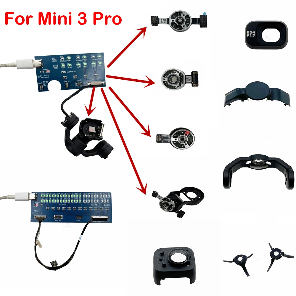 New-Gimbal-Motors-Tester-For-DJI-Mini-3-Pro-Roll-Yaw-Pitch-Motor-Camera ...