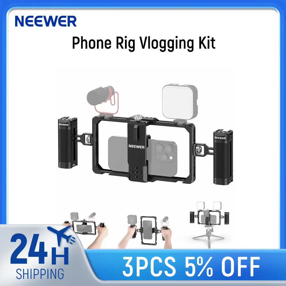 NEEWER-Upgraded-Phone-Rig-Vlogging-Kit-Video-Stabilizer-with-Dual ...