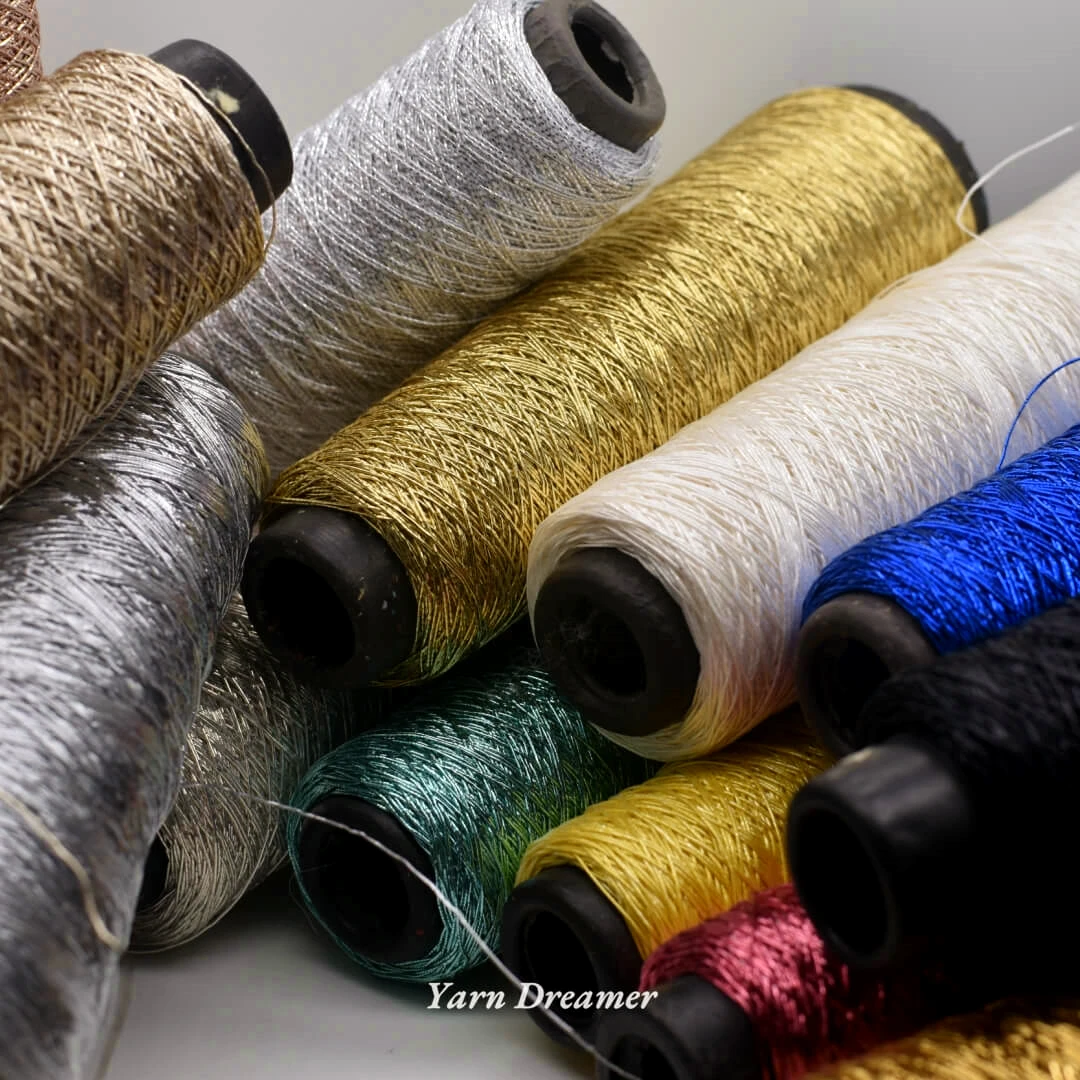 10-Colors-200g-Glitter-Yarn-for-Crochet-Bags-Silver-Gold-Yarn-Metallic ...