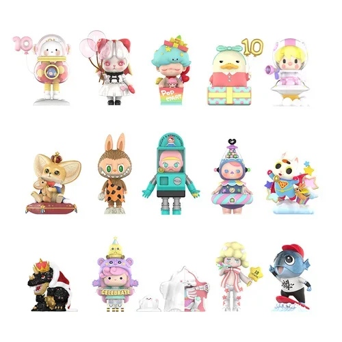 POP MART 10Th Anniversary Limited Blind Box Toys Guess Bag Mystery Box ...