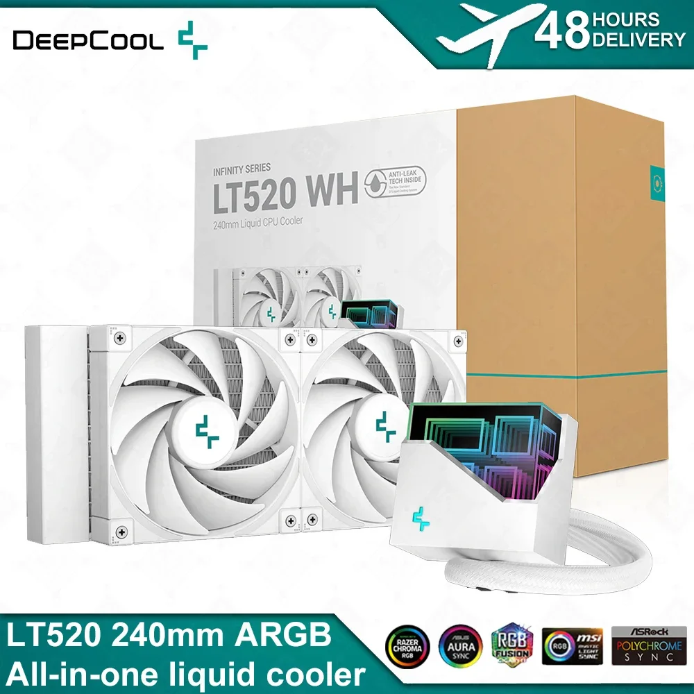DeepCool-LT520-CPU-Water-Cooler-All-in-one-240mm-Radiator-Infinite ...