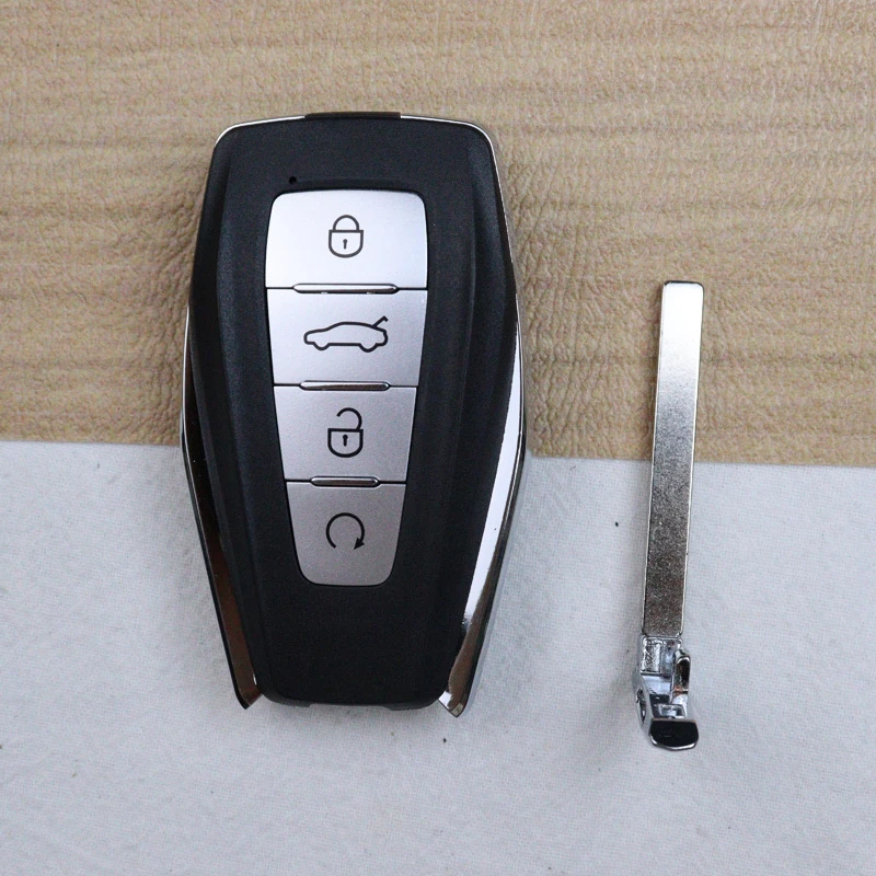 4 Bottons Car Key Housing Key Case Shell for Geely Global Kulrey Hawk ...