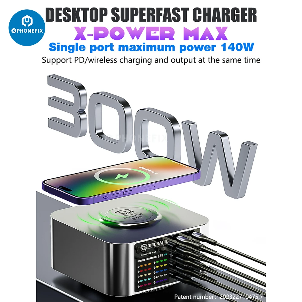 MECHANIC USB Desktop Super Fast Charger X-POWER Plus Max 150W/200W/300W ...