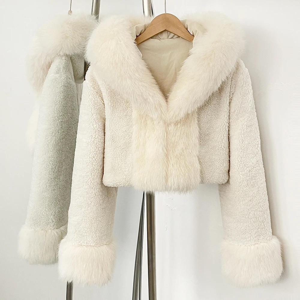 Short Faux Lamb Fur Jacket Female New Fashion Autumn Warm Thick ...