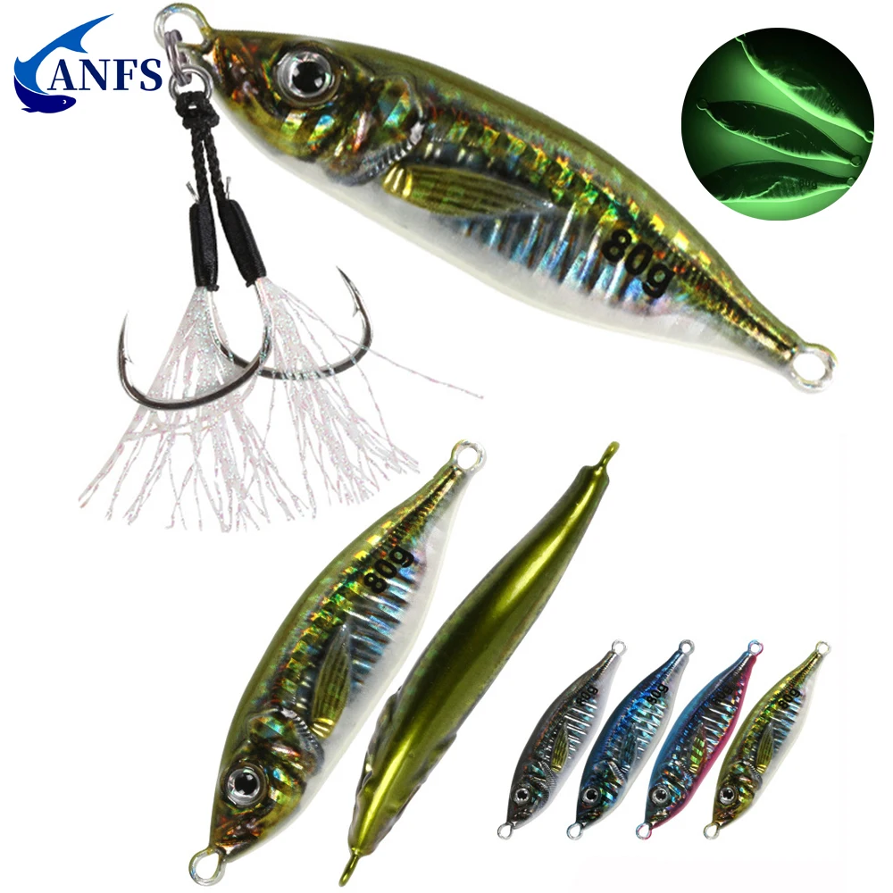 1pc-60g-80g-Fishing-Jigs-with-Hook-Metal-Jigging-Spoon-3D-Print-Laser ...