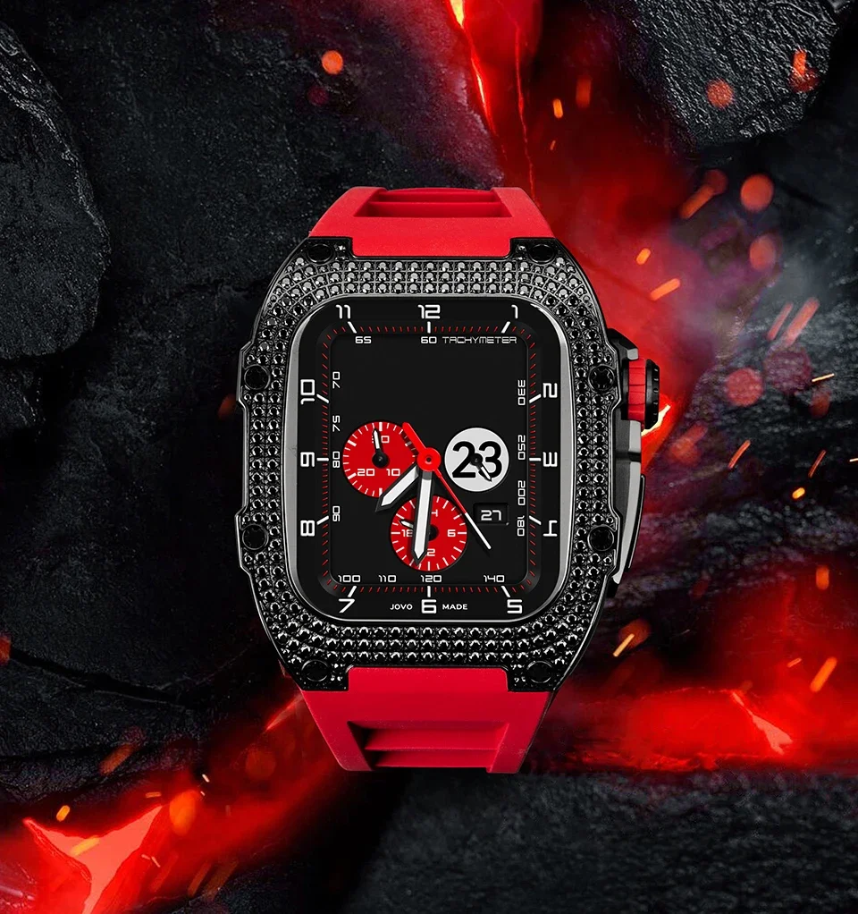 316-Stainless-Steel-For-Apple-Watch-Mod-Kit-44-45mm-Luxury-Diamond ...