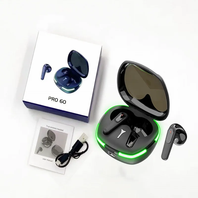 TWS-Pro60-Wireless-Bluetooth-Headset-with-Mic-Earbuds-Noise-Cancelling ...