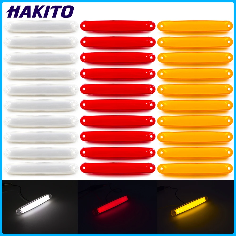 10x-20x-30x-12V-24V-LED-Side-Light-Truck-Trailer-Taillight-Turn-Signal ...