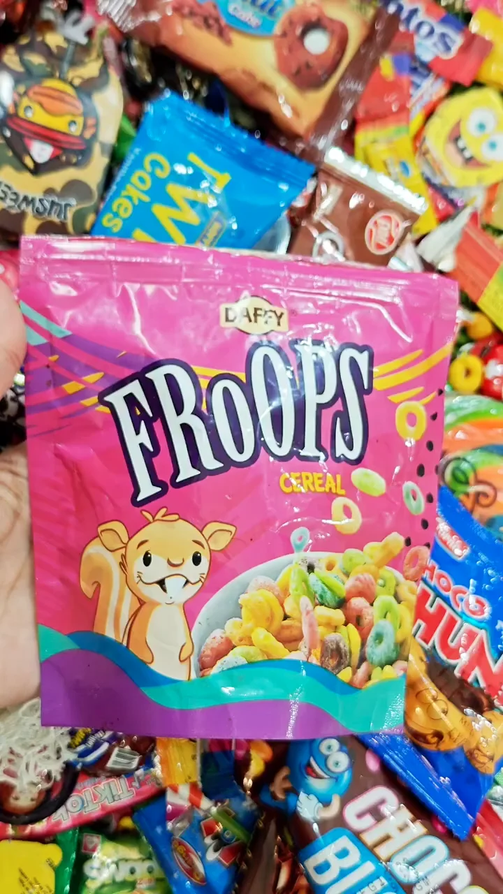 Daffy Froops Crispy Colorful Loops Breakfast Cereal for Kids, Children ...