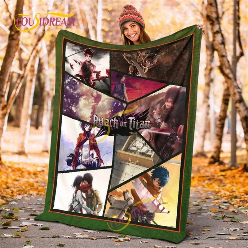 Eren-Yeager-Und-Levi-Ackerman-Angriff-Auf-Titan-Flanell-Decke-Mikasa ...