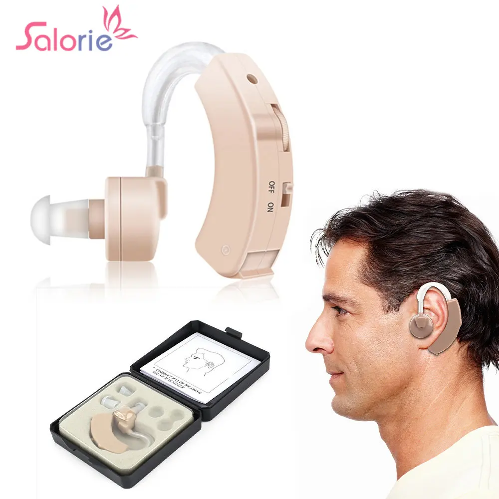 Hearing Aid Ear Sound Amplifier Adjustable Tone Hearing Aids Portable ...