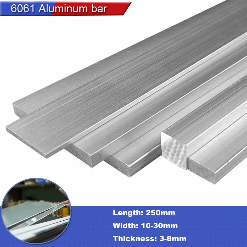 1pcs-Aluminium-Alloy-6061-thickness-3-8mm-Rectangular-Flat-Bar-Square ...