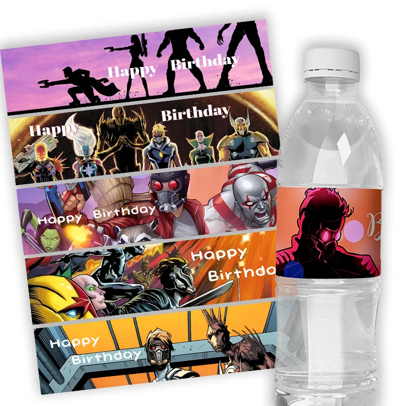 24pcs-Custom-Guardians-of-The-Galaxy-Classics-Sticker-Theme-Birthday ...