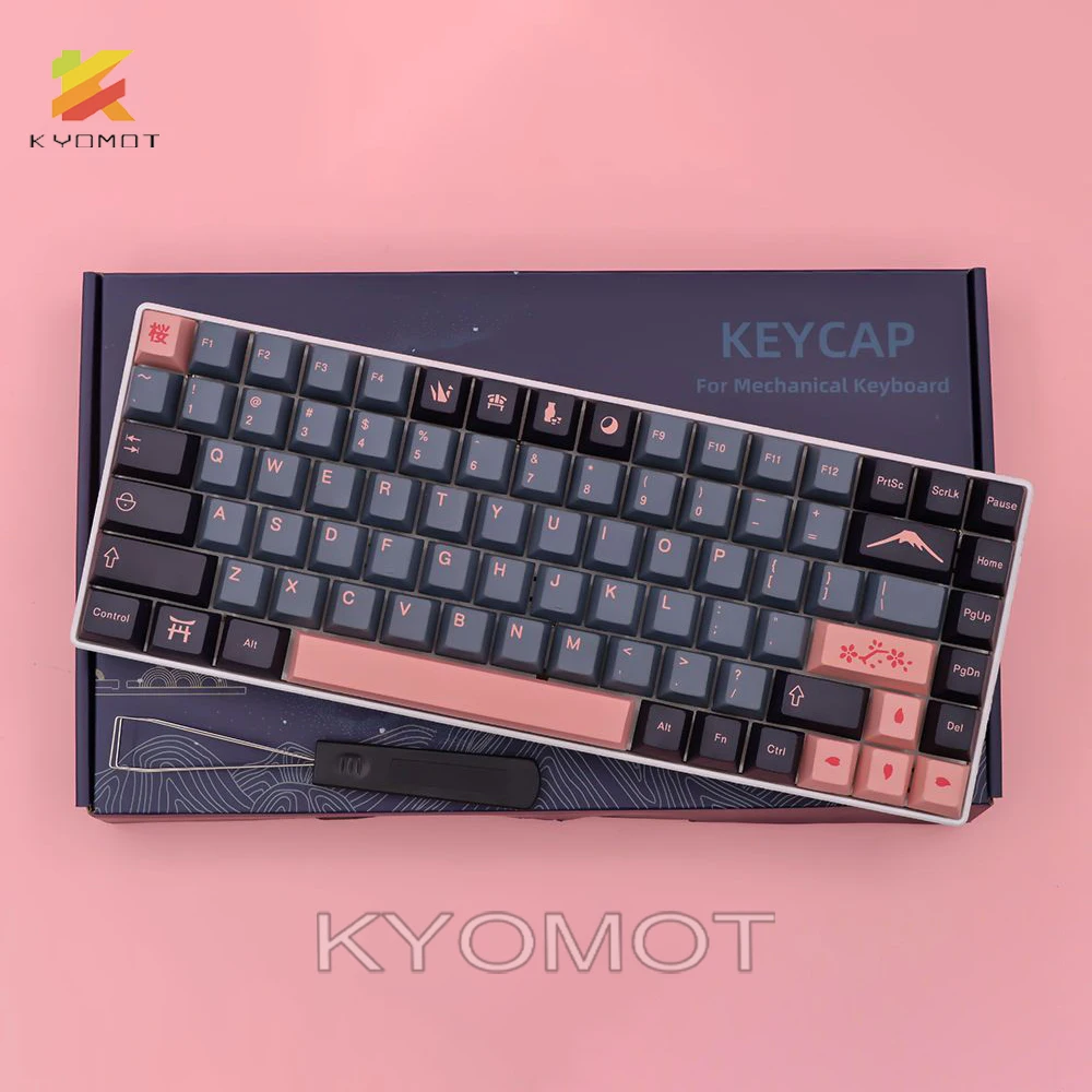 Teclado-mec-nico-KYOMOT-GMK-teclas-NightSakura-de-151-teclas-teclas ...