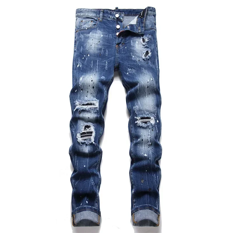 Dsq2Mens-Street-Fashion-Slim-Fit-Ripped-Black-Jeans-Quality-Men-Luxury ...