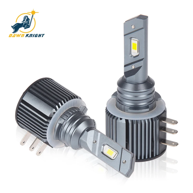 DAWNKNIGHT 60W H15 LED Headlight Bulb 3570 Chip 12000LM Car Light High ...