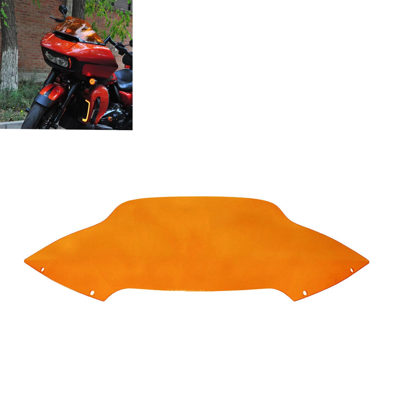 Orange-Windshield-Windscreen-Wind-Deflector-For-Harley-Road-Glide-ULTRA ...