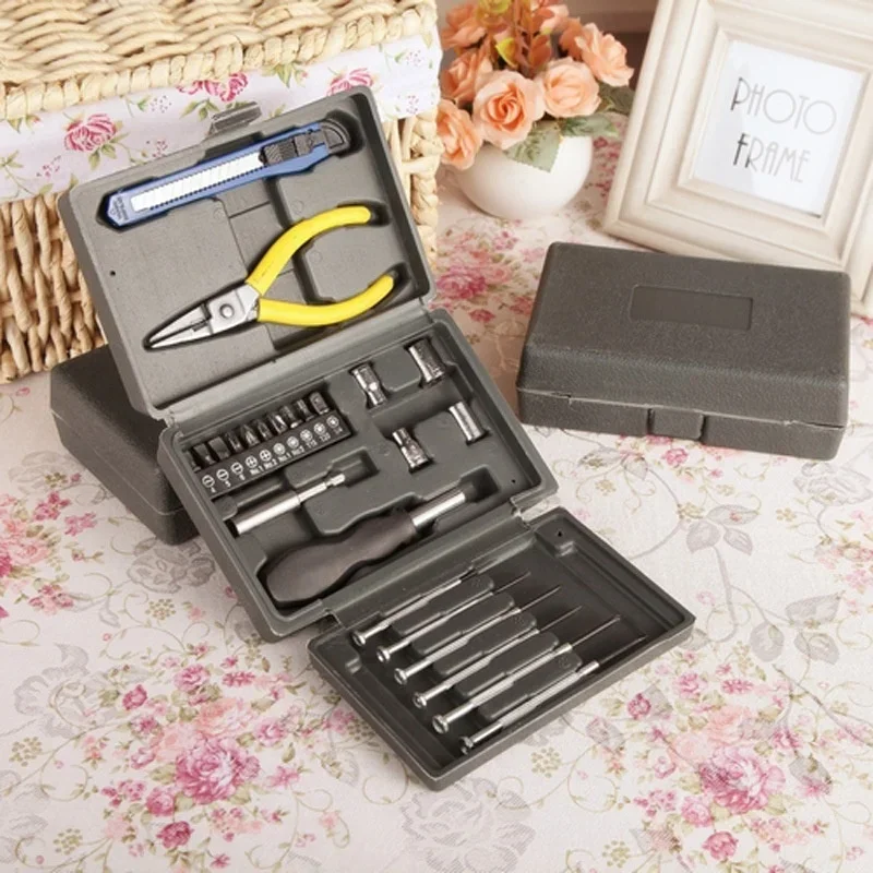 24PC-Household-Multi-function-Toolbox-Hardware-Combination-Set-Plastic ...