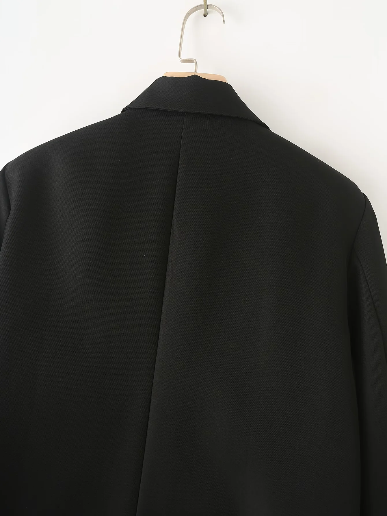 TRAF Women Chinese Style Buckles Patchwork Suit Jacket Long Sleeve ...