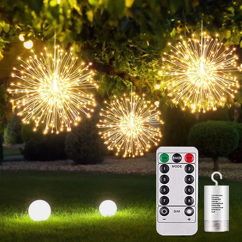 LED-Starburst-String-Light-Outdoor-Christmas-Fireworks-Light-Waterproof ...