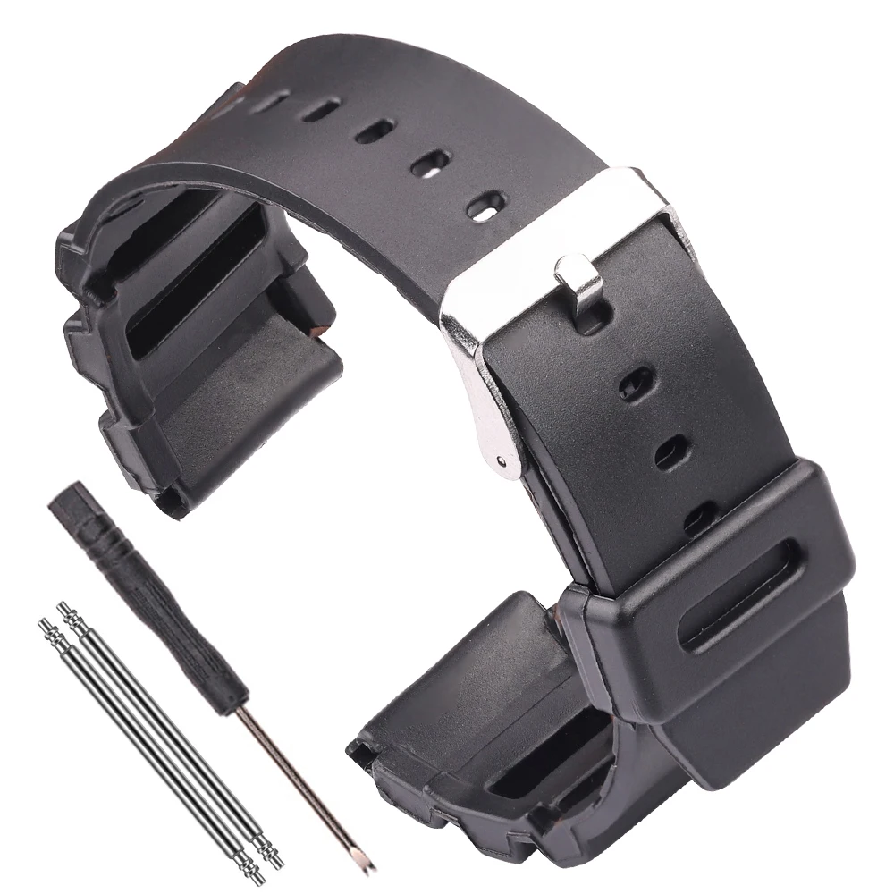 Rubber Watch Strap 18mm 20mm 22mm Sport Diving Military Silicone Band ...
