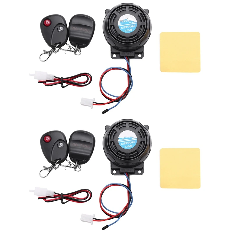 2X-Motorcycle-Anti-Theft-Alarm-System-Warning-Vibration-Lock-Anti-Theft ...