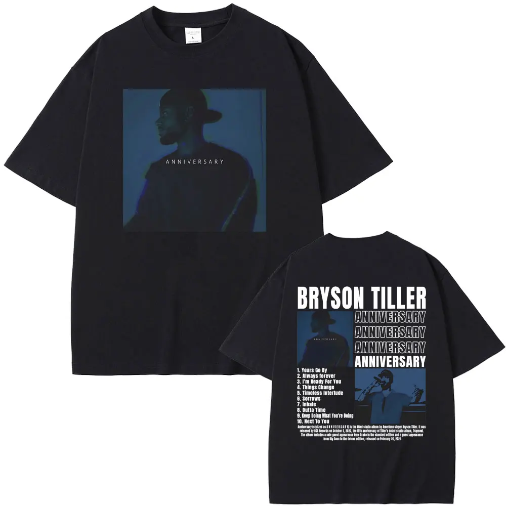 Rapper-Bryson-Tiller-ANNIVERSARY-Double-Sided-Print-Tshirt-Male-Hip-Hop ...
