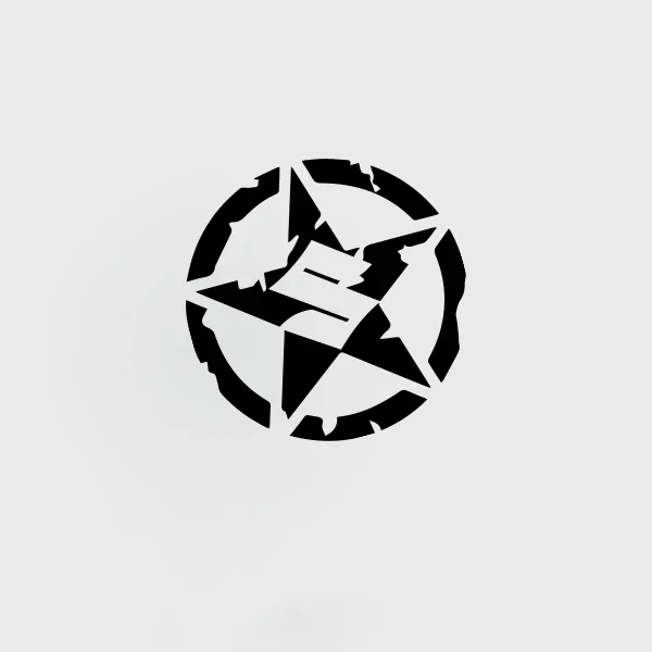 Five-Pointed-Star-Waterproof-Body-Car-Styling-Reflective-Vinyl-Sticker ...