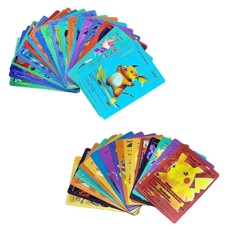 9-55pcs-Pokemon-Gold-Game-Card-Pack-Black-Vmax-Vstar-GX-Charizard-Set ...
