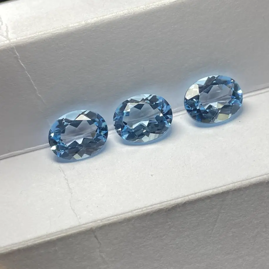 Topacio-azul-cielo-ovalado-Natural-Gema-de-calidad-3A-6x8mm-10x12mm ...