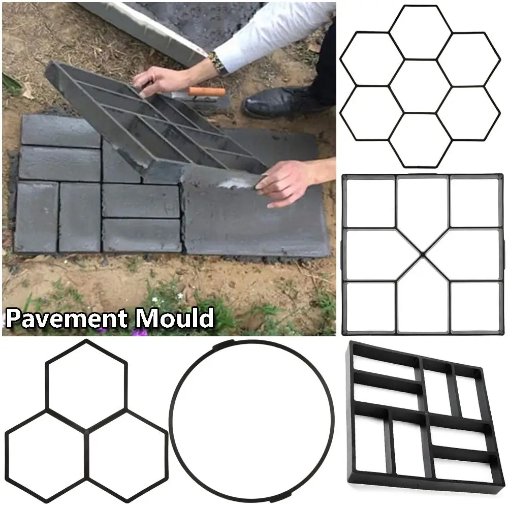Molde-de-cemento-reutilizable-para-decoraci-n-de-c-sped-variedad-de ...