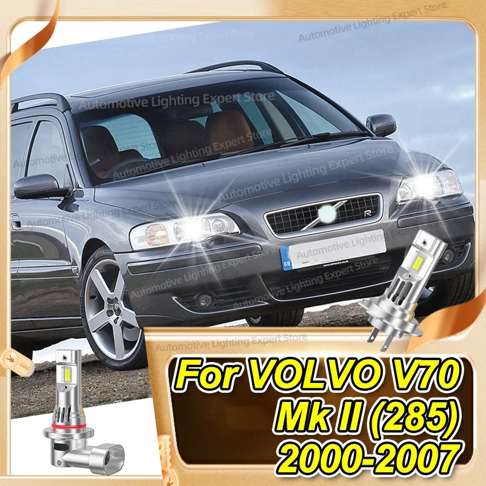 2/4Pcs LED Headlight Bulbs 180W Turbo Fan Car lamp For VOLVO V70 Mk II ...