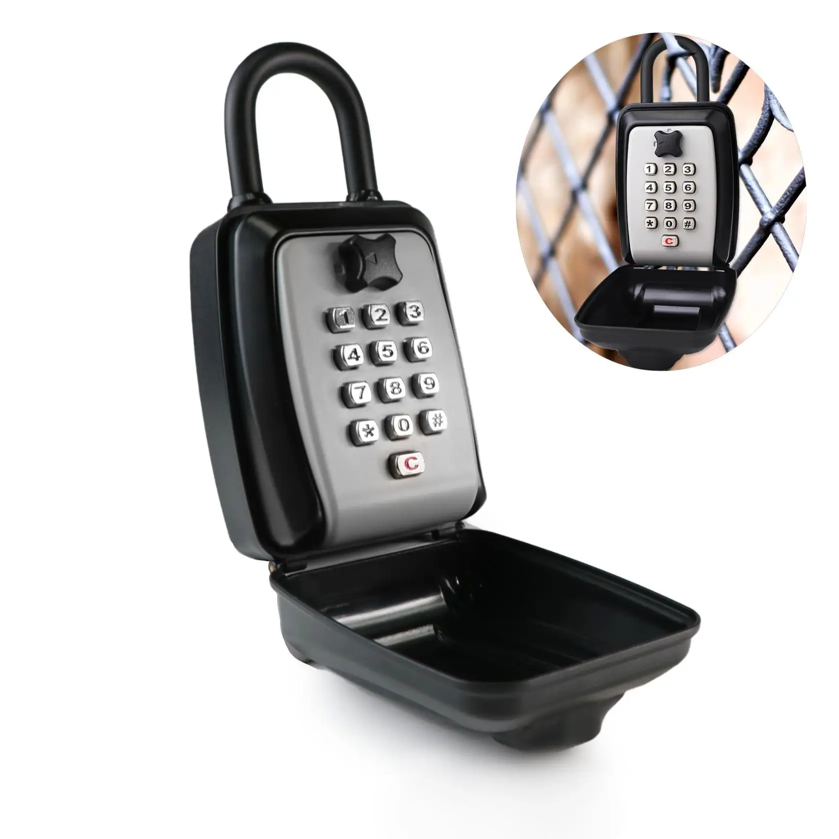 Hanging-Password-Key-Box-Installation-free-Wall-mounted-Lock-Box ...
