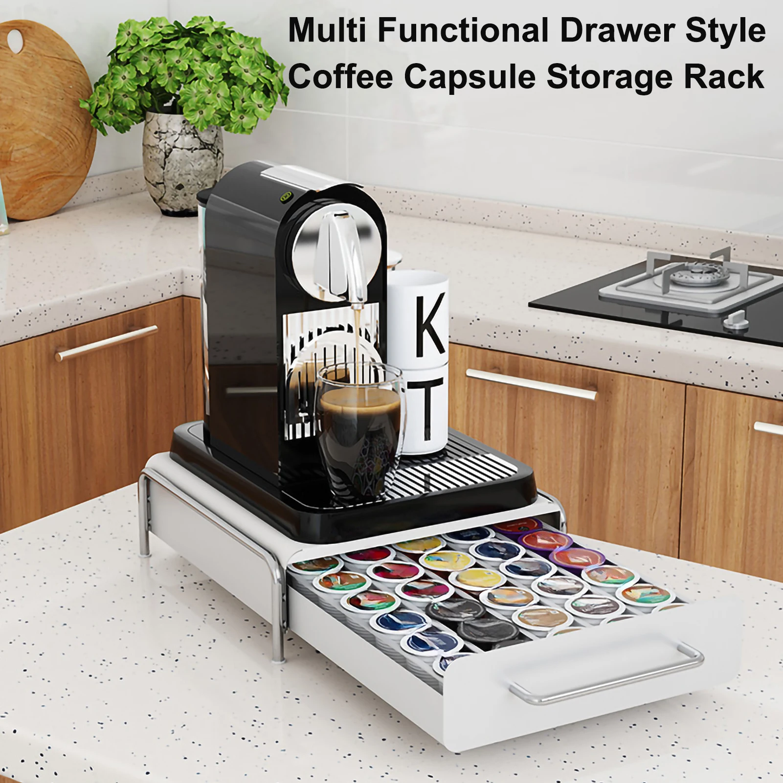 New-Capsule-Coffee-Display-Rack-Storage-drawer-Bar-Ins-Wind-Table-Top ...