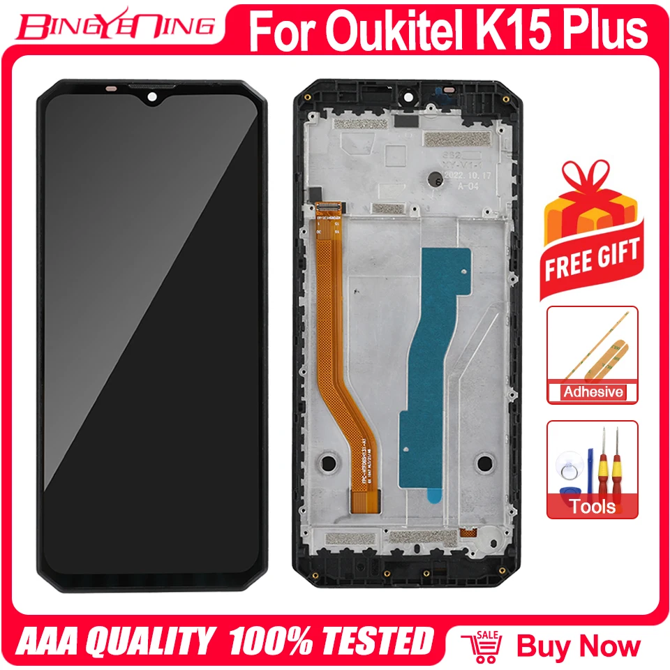 Оригинальный 5,5-дюймовый OUKITEL K15 Plus ЖК-дисплей кодирующий преобразователь сенсорного ...