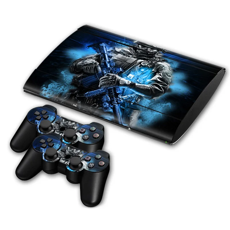 New Game Skin Vinyl Decal Cover Faceplate Skin Kit For Ps3 Super Slim ...