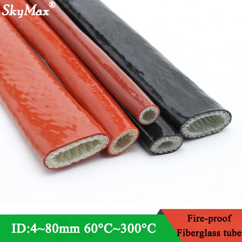 High Temperature Resistant Fiberglass Tube Silicone Resin Coated Glass ...