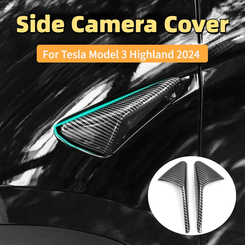 Side-Camera-Cover-for-Tesla-New-Model-Y-3-Highland-2024-Wing-Fender ...