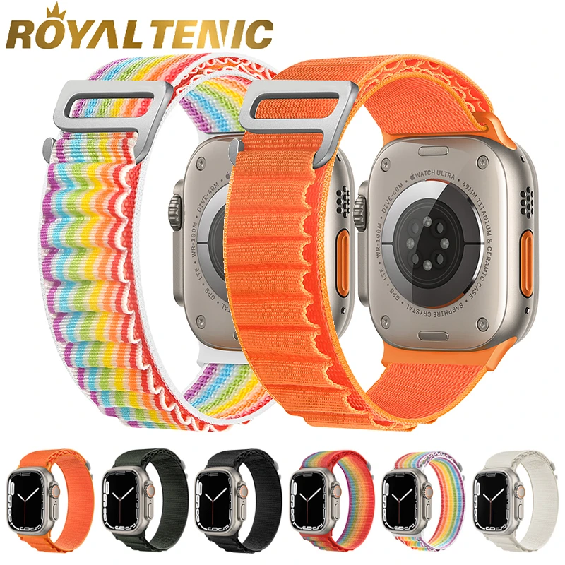 Pulseira Alpine Loop para Apple Watch Band 49mm 45mm 44mm 40mm 41mm ...