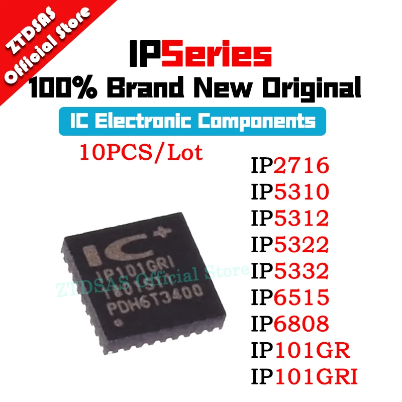 IP2716 IP5310 IP5312 IP5322 IP5332 IP6515 IP6808 IP101GR IP101GRI IP IC MCU QFN 32 Chip ...