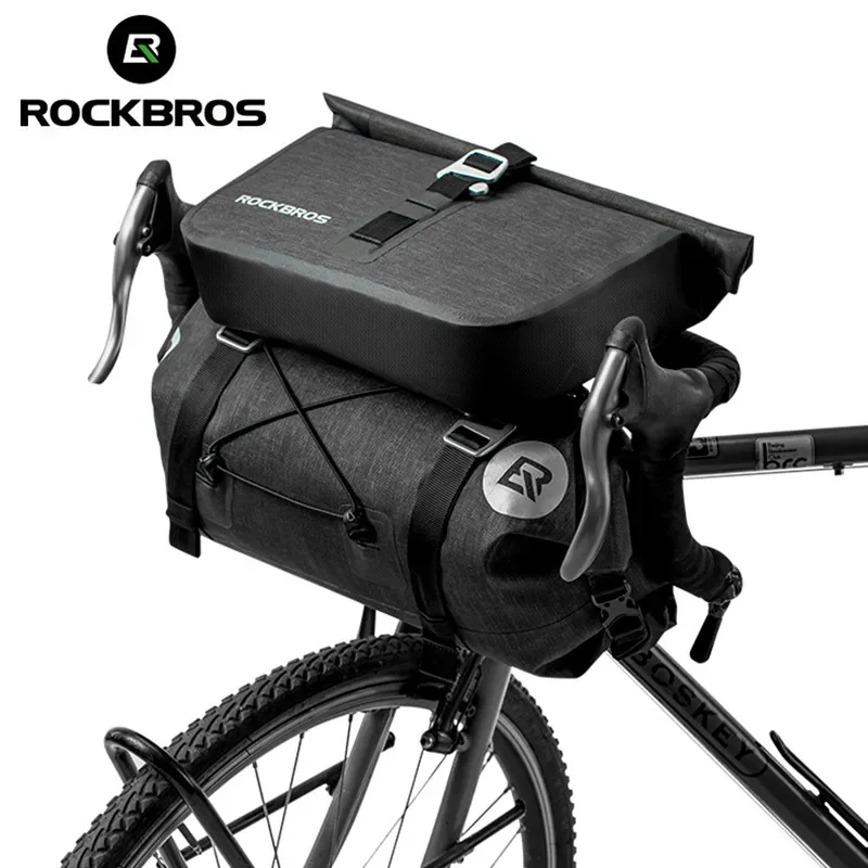 ROCKBROS-Bicycle-Bag-Big-Capacity-Waterproof-Front-Tube-Cycling-Bag-MTB ...