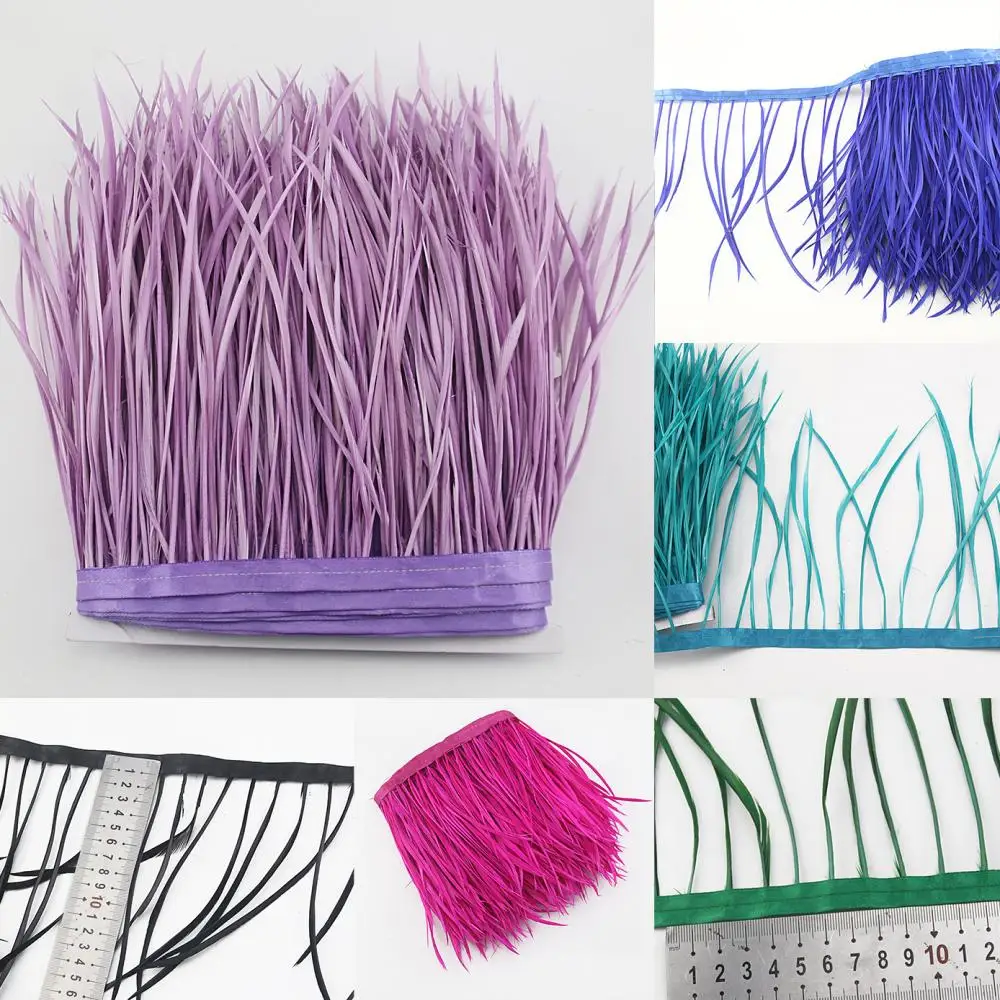 Plumas-de-pato-de-10-metros-cinta-lisa-hecha-a-mano-color-Natural-15-20 ...