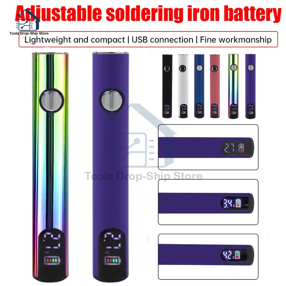 400mah 510 Thread Battery Pen Solder Iron Shaped Battery Set Heat ...