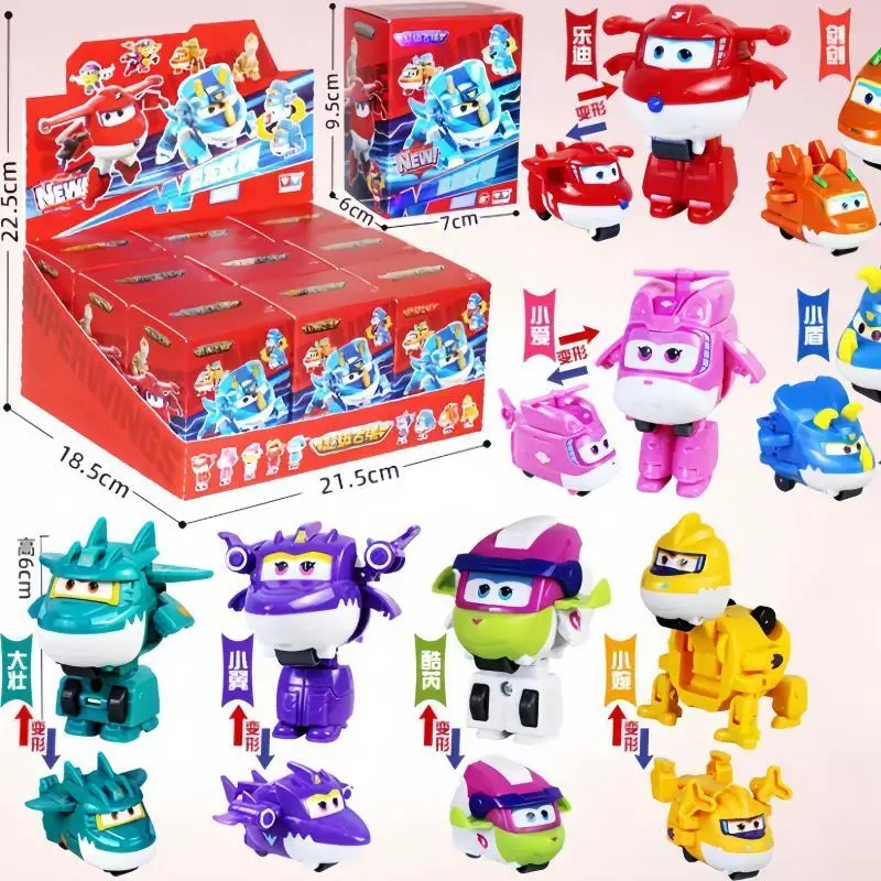 New Hot Super Wings 2" Scale Mini Transforming Anime Deformation Plane ...