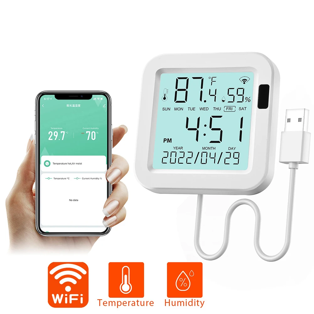 Thermostat-WiFi-Room-Thermometer-Thermometer-Hygrometer-APP-Control-DC ...