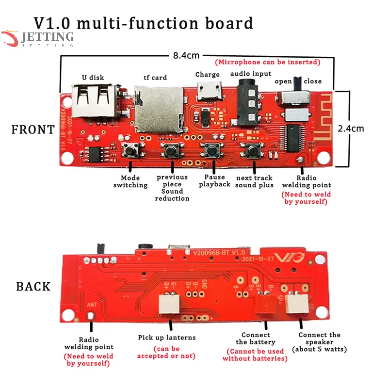 Multifunctional-Bluetooth-Audio-Circuit-Board-Bluetooth-Module ...