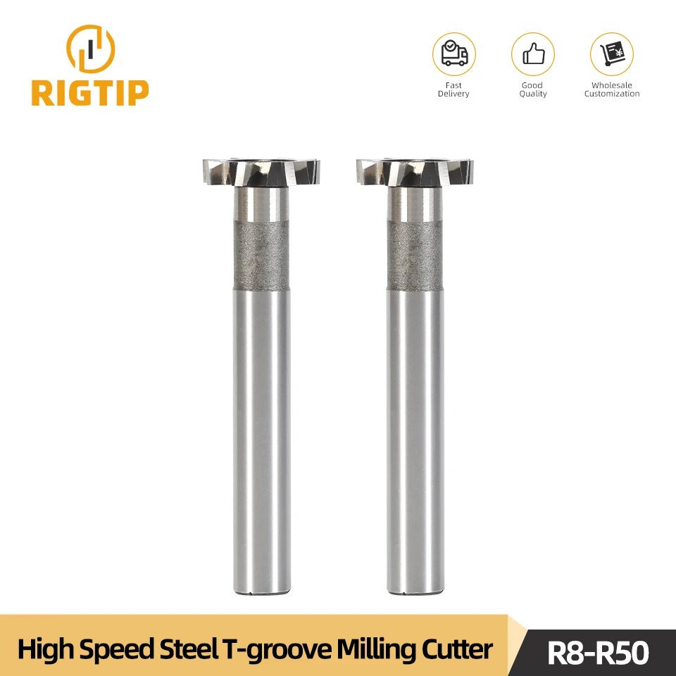RIGTIP High Speed Steel T-Groove End Mill Hard And Wear-Resistant Metal ...