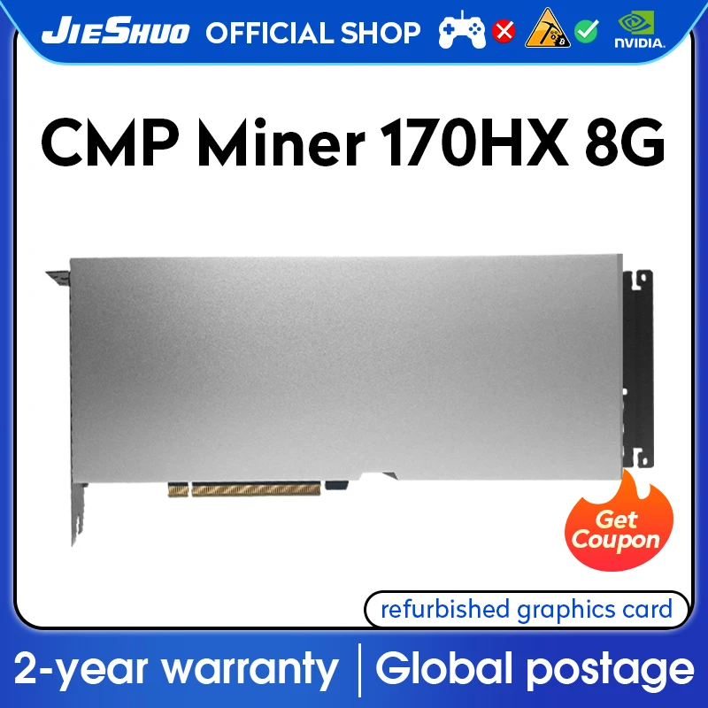 NVIDIA CMP 170HX 8G Dedicated Mining Graphics Card 4480Cuda Core ...