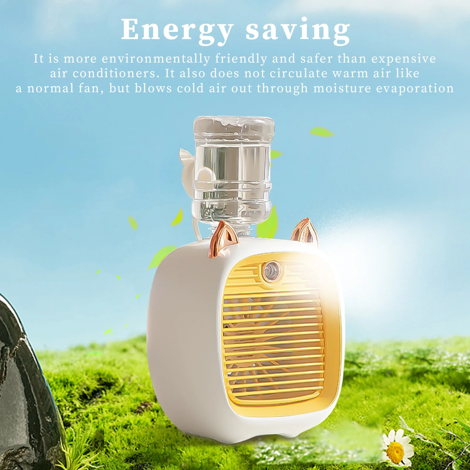 Portable-Misting-Desktop-Fan-1200-2400mAh-Camping-Spray-Water-Mist-Fan ...