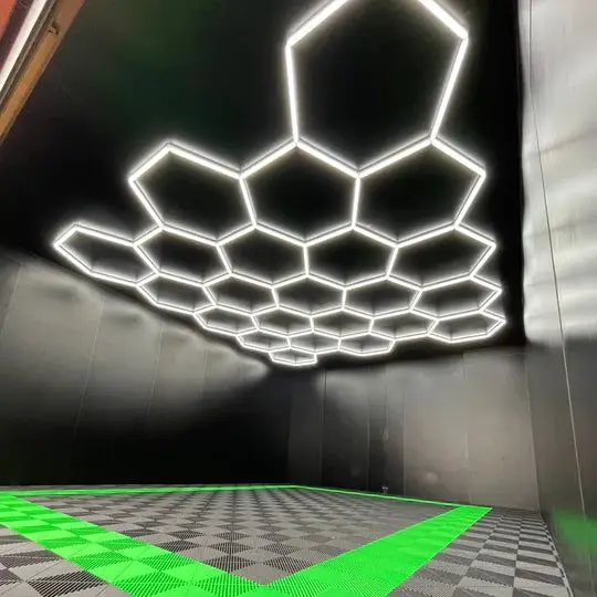 6500K-Daylight-White-Car-Detailing-Led-Hexagon-Light-Linkable-Plug-in ...